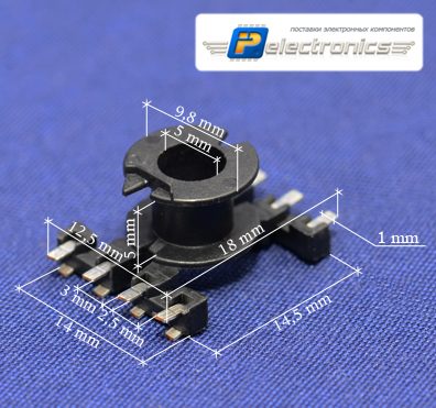 RM5 8PIN SMD 1 секция 2,5mm Каркас вертик. купить в интернет-магазине ...
