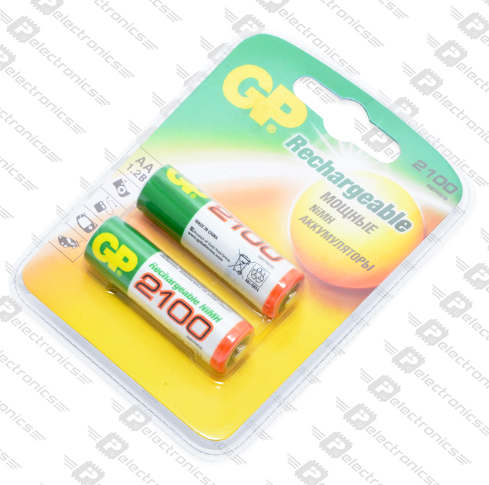 Уценка Аккумулятор AA 1,2 V 2100mAh Ni-MH GP 210AAHC-CR2 в блистере ...